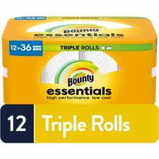 Bounty Essentials Paper Towels Yellow - PaperRoll - 162/Roll - 12 / Ca
