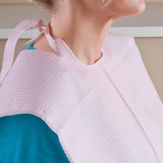 TIDI Everyday Bibs / Towels Blue 1 Ply Tissue / Poly Shell 18in x 25in